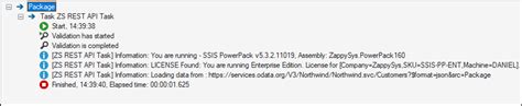 Rest Api Task Package Result Zappysys