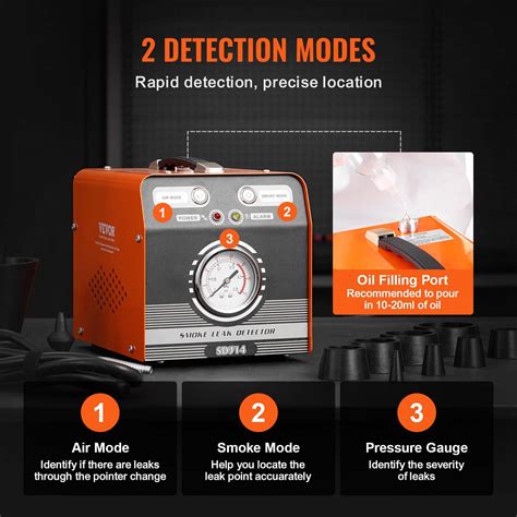 Vevor Automotive Smoke Leak Detector With Built In Air Pump Dual Mode