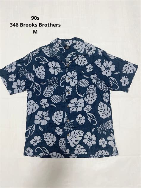 90s 346 Brooks Brothers Aloha Shirt M メルカリ