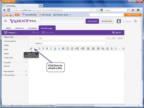 Attach Files To A Yahoo Mail Message Lessons