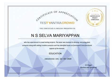 Selva Mariyappan Ns On Linkedin Crowdtesting Projectcomplete Qualityassurance
