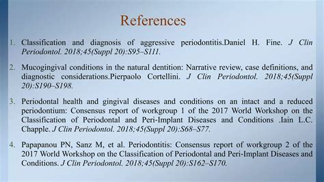 2017 Classification Of Periodontal And Periimplant Diseases Pptx