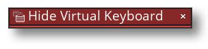 Hide Virtual Keyboard