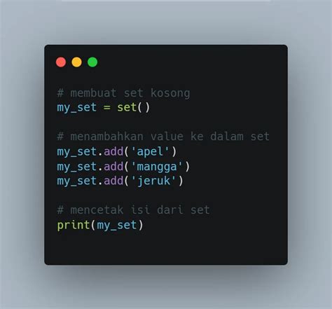 Belajar Python 75 Set Check Value In Sets — Artikel Minarsih Tech
