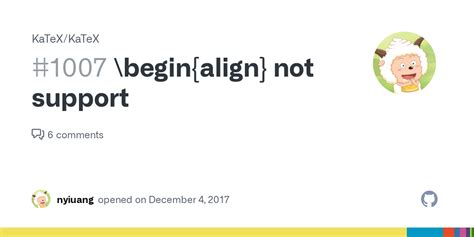 begin{align} not support · issue 1007 · katex katex · github