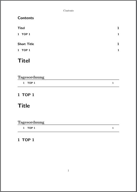 table of contents latex toc has a first ghost line maketitle the