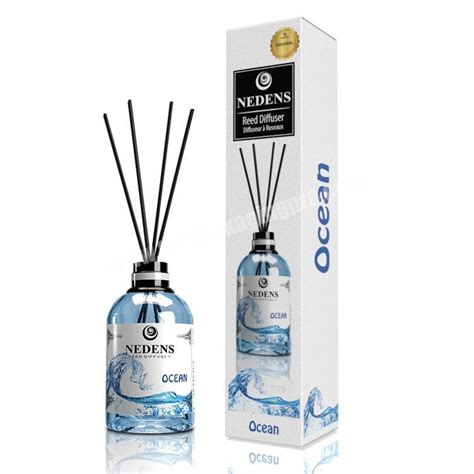 Luxury White And Black Reed Diffuser Box Packaging Empty