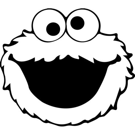 Cookie Monster Head Silhouette Svg Sesame Street Svg Carto Inspire