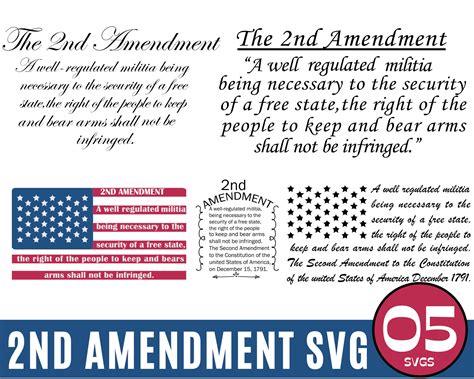 The 2nd Amendment Svg Files For Cricut Second Amendment Svg 2nd