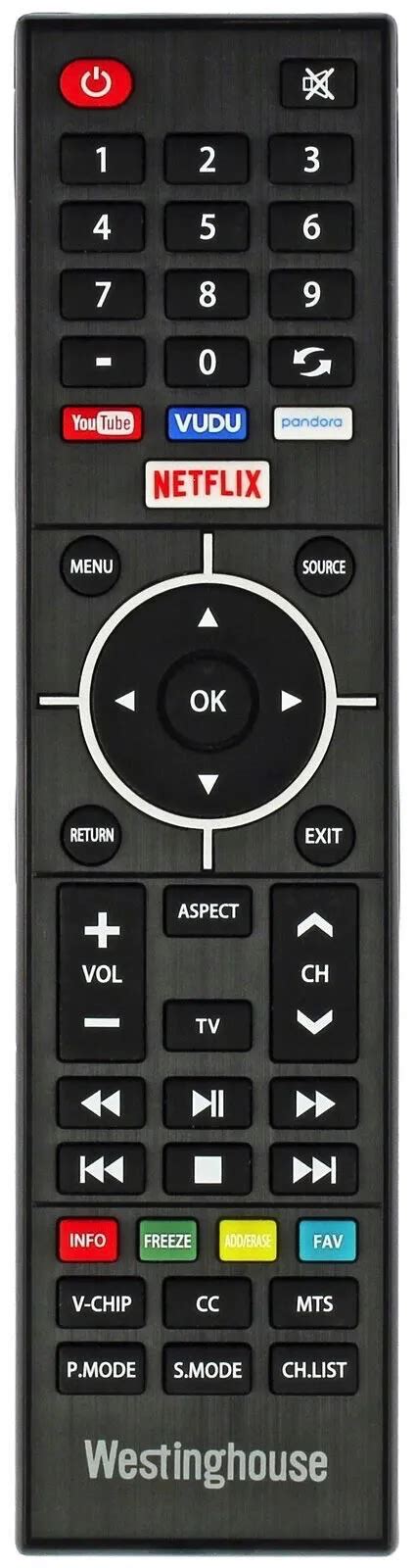 Westinghouse Tv Remote Control Replacement