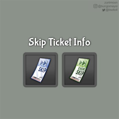 Skip Ticket Info And Tips Zuriimoontips Rbungomayoi