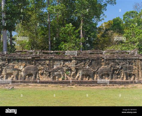 The Terrace Of The Elephants Angkor Thom Angkor Archaeological Park