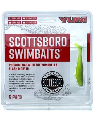 Yum Scottsboro Swimbait Soft Bait 3 6 Pack Ebay
