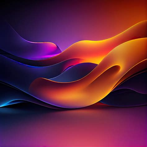 Premium Photo Abstract Wave Gradient Background Digital Illustration