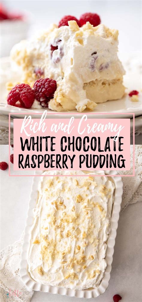 This No Bake Raspberry Pudding Is A White Chocolate Raspberry Pudding
