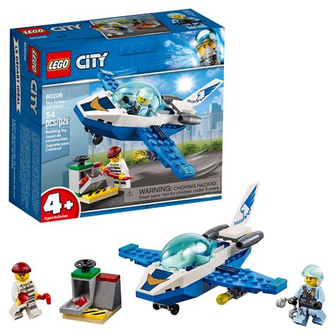 Lego City Police Sky Police Jet Patrol Toy 60206 Catch Thief Cop