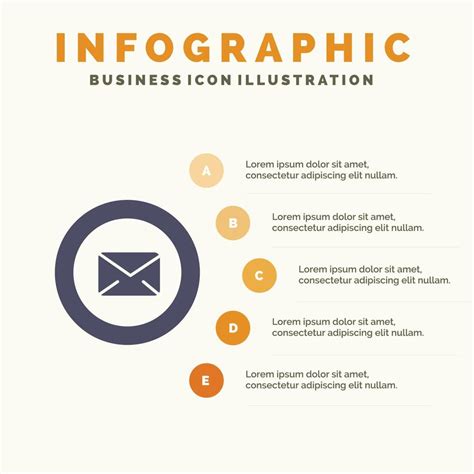 Chat Message Support Text Message Typing Solid Icon Infographics 5 Steps Presentation Background