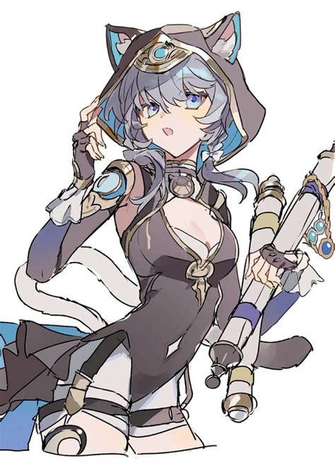Cipher Hsr Fanart Icon In 2025 Character Art Cat Girl Character Design
