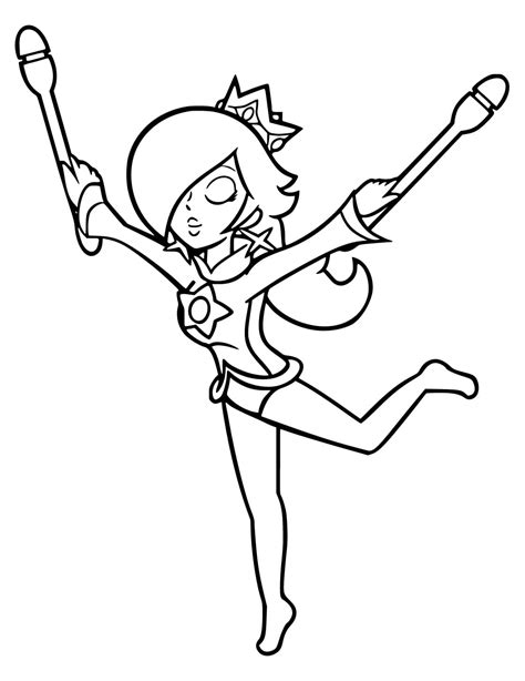Peach Daisy And Rosalina Coloring Pages 2025