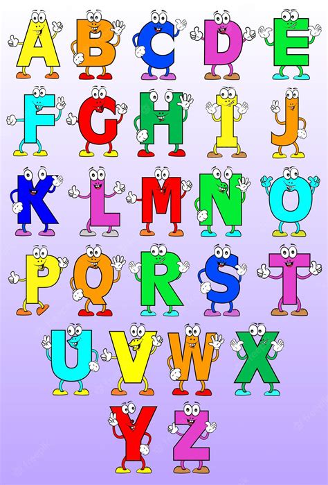 Premium Vector | English alphabet letter set