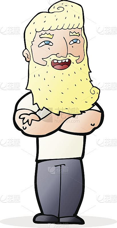 卡通骄傲的人