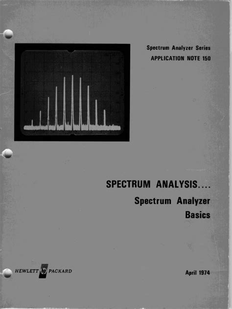 Spectrum Analysis Spectrum Analyzer Basics Pdf Spectrum Analysis Spectrum Analyzer Basics Pdf