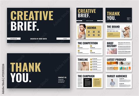 Creative Brief Presentation Template Stock Template Adobe Stock