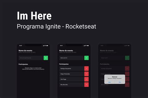 GitHub Azanniel imhere Aplicação para gerenciar os participantes