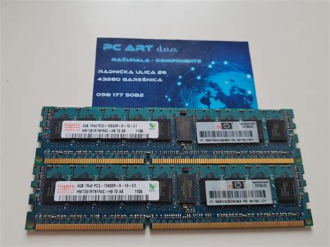 Hynix 8gb 2x4gb Ddr3 Pc3 10600r 1333 Mhz Ecc Server Račun R1