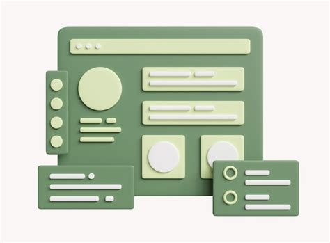 premium photo 3d rendering of website and data web development