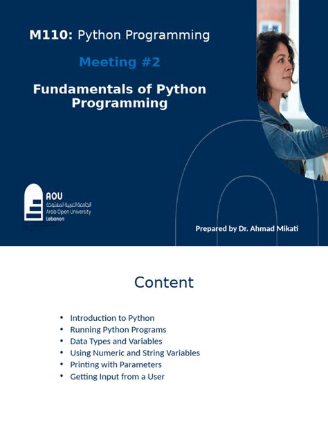 Meeting2 Fundamentals Of Python Programming S Pdf String Computer