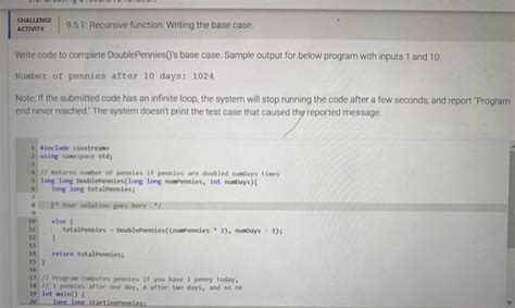 solved challenge activity 9 5 1 recursive function writing
