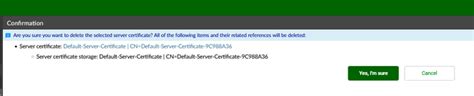 Troubleshooting Tip How To Delete Certificates Th Fortinet Community