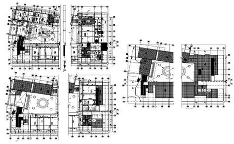 Industrial Building Structure 2d View Layout Plan