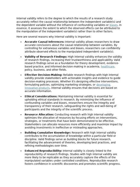 Biases Accurate Causal Inferences Pdf Validity Statistics Causality