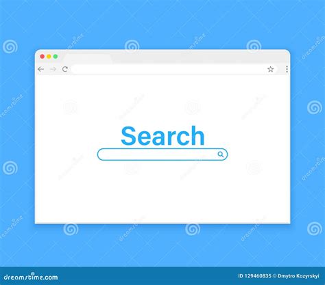 browser window web browser in flat style window concept internet