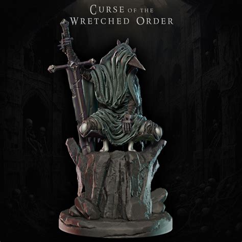 3d printable silent watcher 3 poses curse of the wretched order by