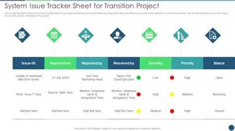Project Issue Tracker Powerpoint Templates Slides And Graphics