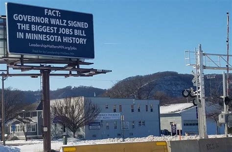 Walz Backers Launch Early Billboards Winona Journal