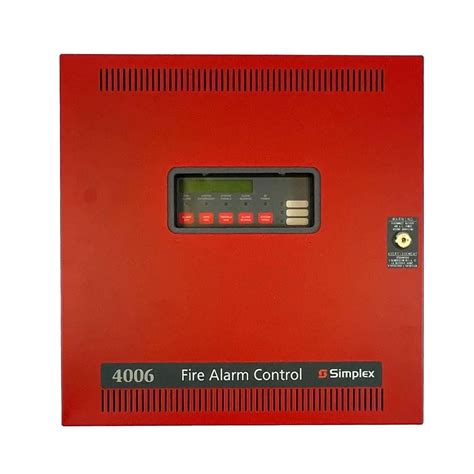 Simplex 4006 9101 Fire Alarm Panel Red 120vac Firenotifierdotcom Llc