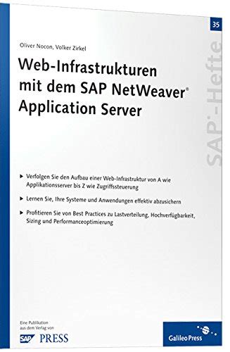 Web Infrastrukturen Mit Dem Sap Netweaver Application Server Oliver Nocon Sap Hefte 35