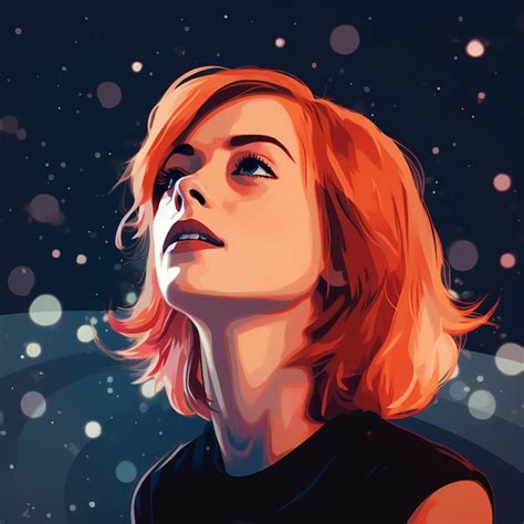 Stylized Illustration Of Emma Stone Premium Ai Generated Image
