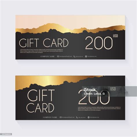 색깔 선물 상자 템플릿 바우처 인증서 배경 디자인 쿠폰 초대장 통화입니다 벡터 일러스트입니다 0명에 대한 스톡 벡터 아트 및 기타 이미지 Istock