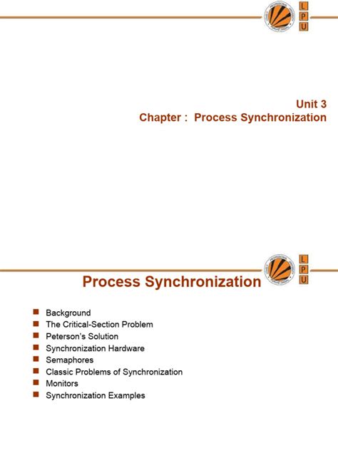 1 Os Process Synchronization Pdf Data Buffer Computer Programming
