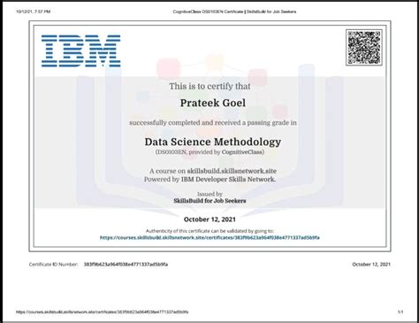 Prateek Goel On Linkedin Datascience Datasciencemethodology Ibmdeveloper Skillbuild