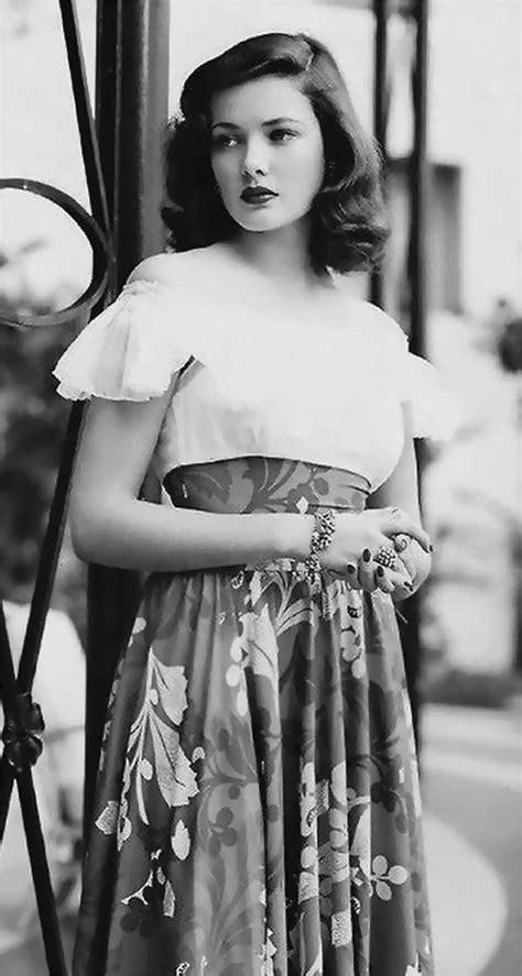 Gene Tierney Vintage Fashion Hollywood Glamour Gene Tierney