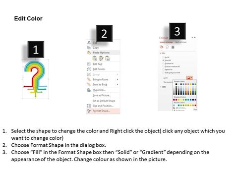 Multicolor Question Mark Design Powerpoint Template