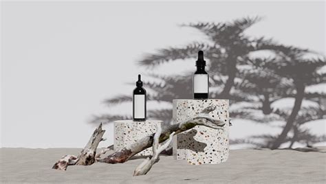 3d 포디움 디스플레이 세트 공백 흰색 배경을 복사합니다 화장품 또는 미용 제품 프로모션 모형 돌과 천연 나무로 만든 받침대 0명에 대한 스톡 사진 및 기타 이미지 Istock