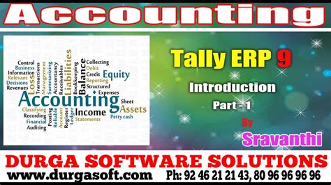 Accounting Packages || Tally ERP9 Introduction Part-1 by Sravanthi - YouTube