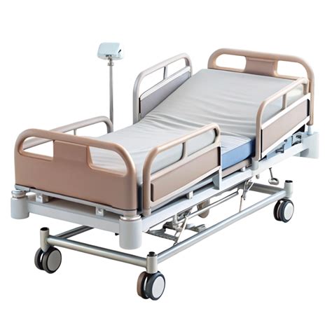 Modern Hospital Bed With Wheels Designed For Patient Care Safety And